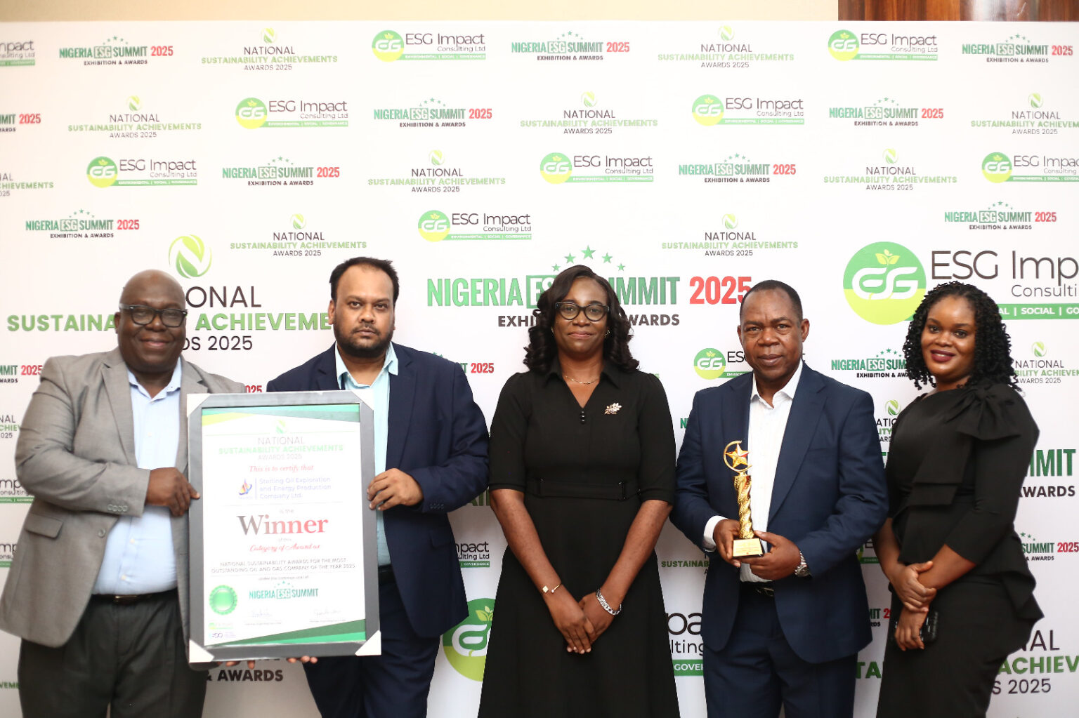 Sterling Oil Wins Top Honour for ESG Excellence at 2025 Nigeria ESG ...